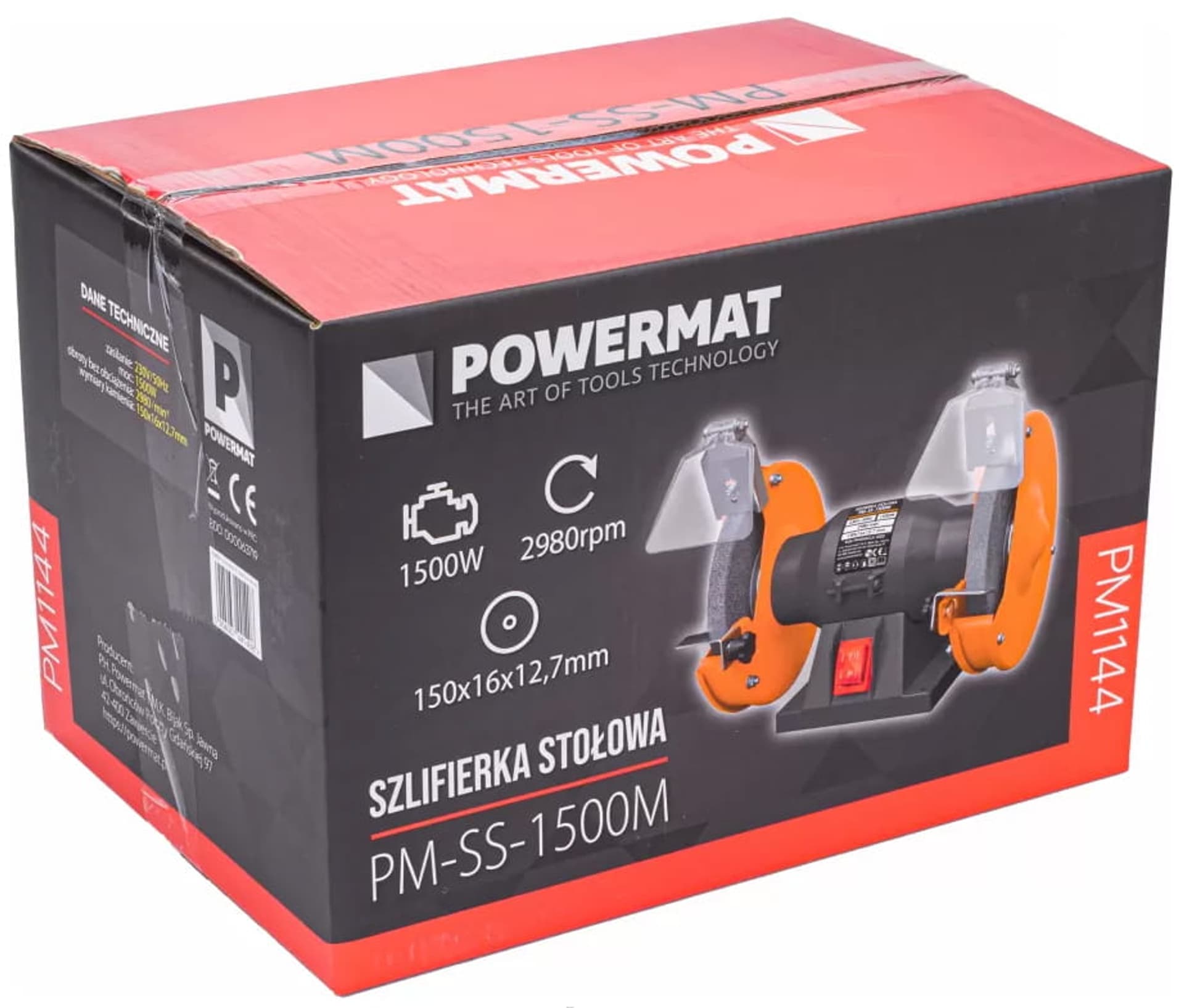 Szlifierka stołowa Powermat PM-SS-1500M 150mm - archiwum Arena.pl