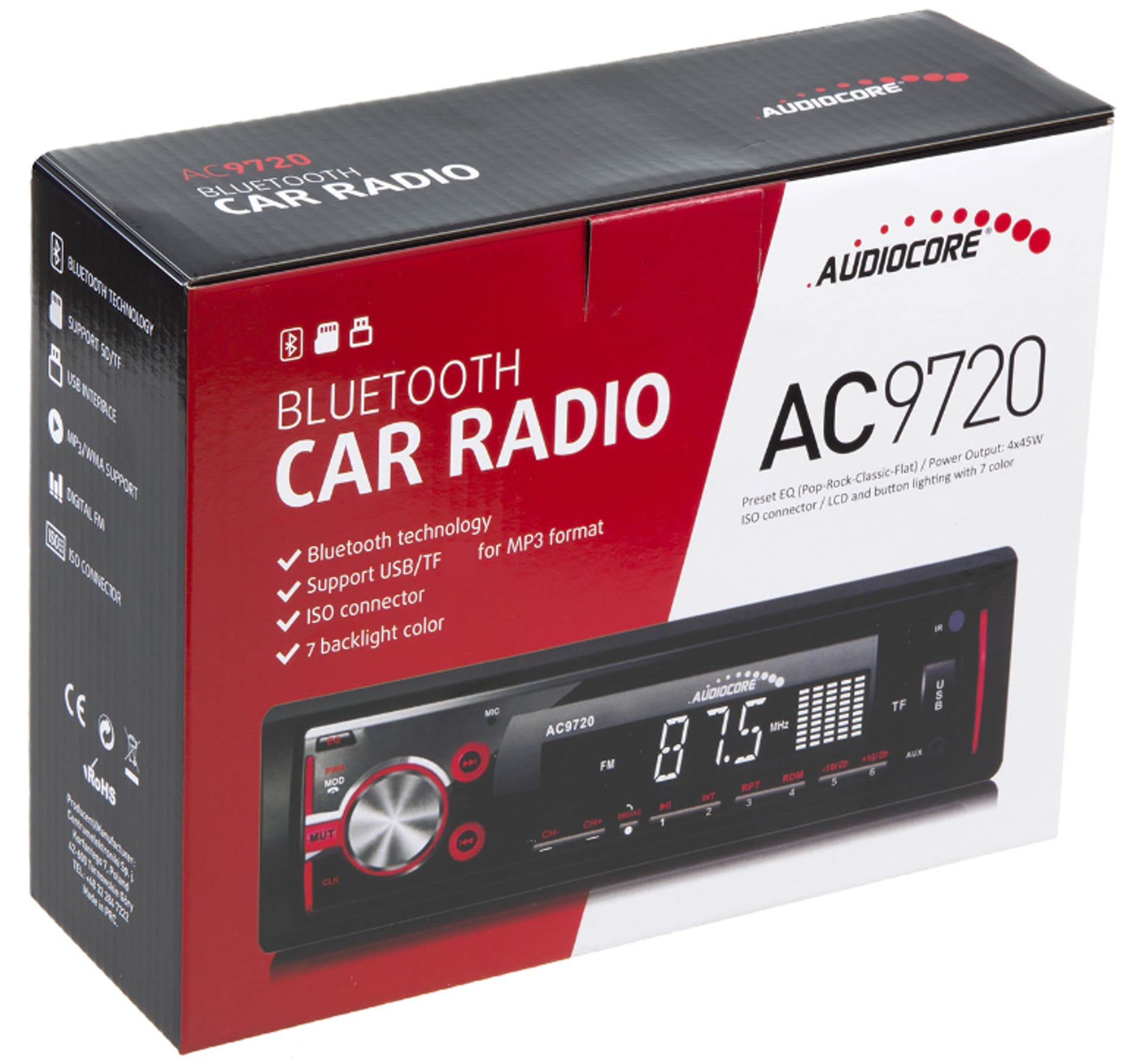 Radio sam. Bluetooth Multicolor MP3/WMA/USB/RDS/SD - archiwum Arena.pl