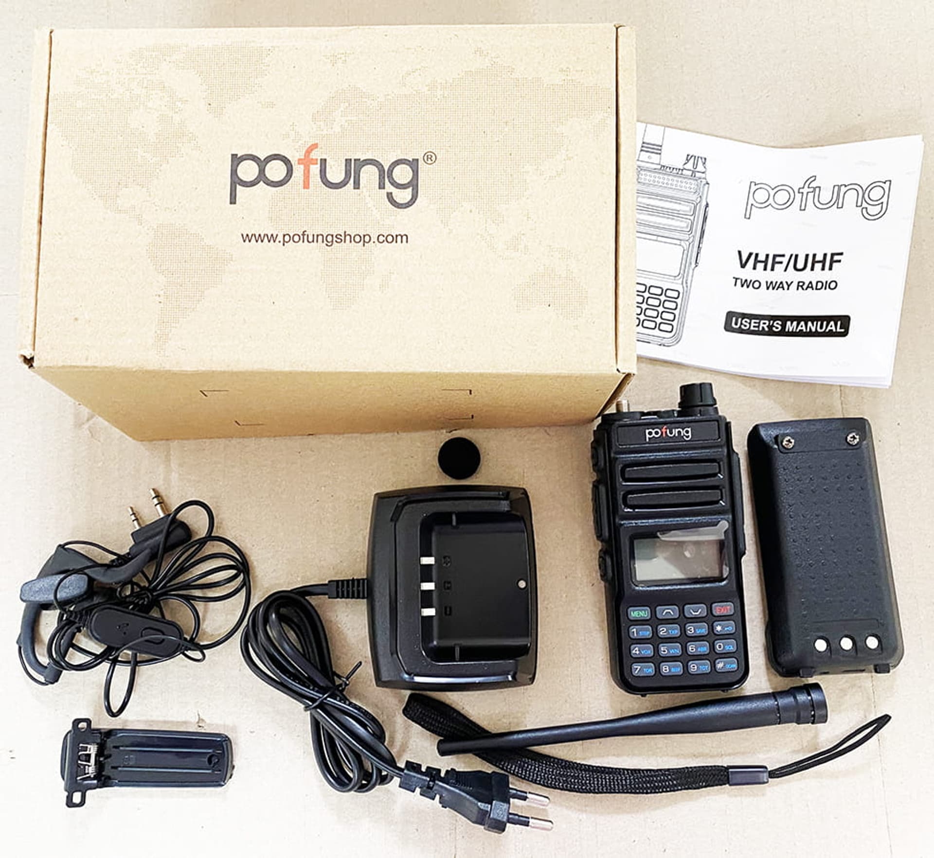 Radiotelefon Dual band VHF/UHF Pofung P-15UV USB - Arena.pl