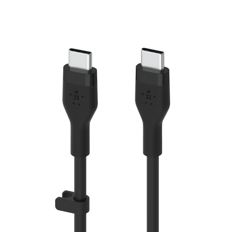 Kabel BoostCharge USB-C do USB-C 2.0 silikonowy 1m, czarny | Wasserman.eu
