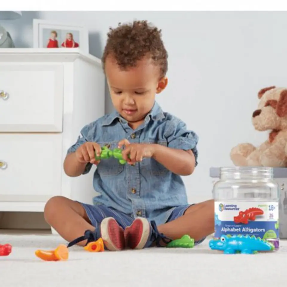 Figures for learning letters and learning colors, alligators, set of 13 ...