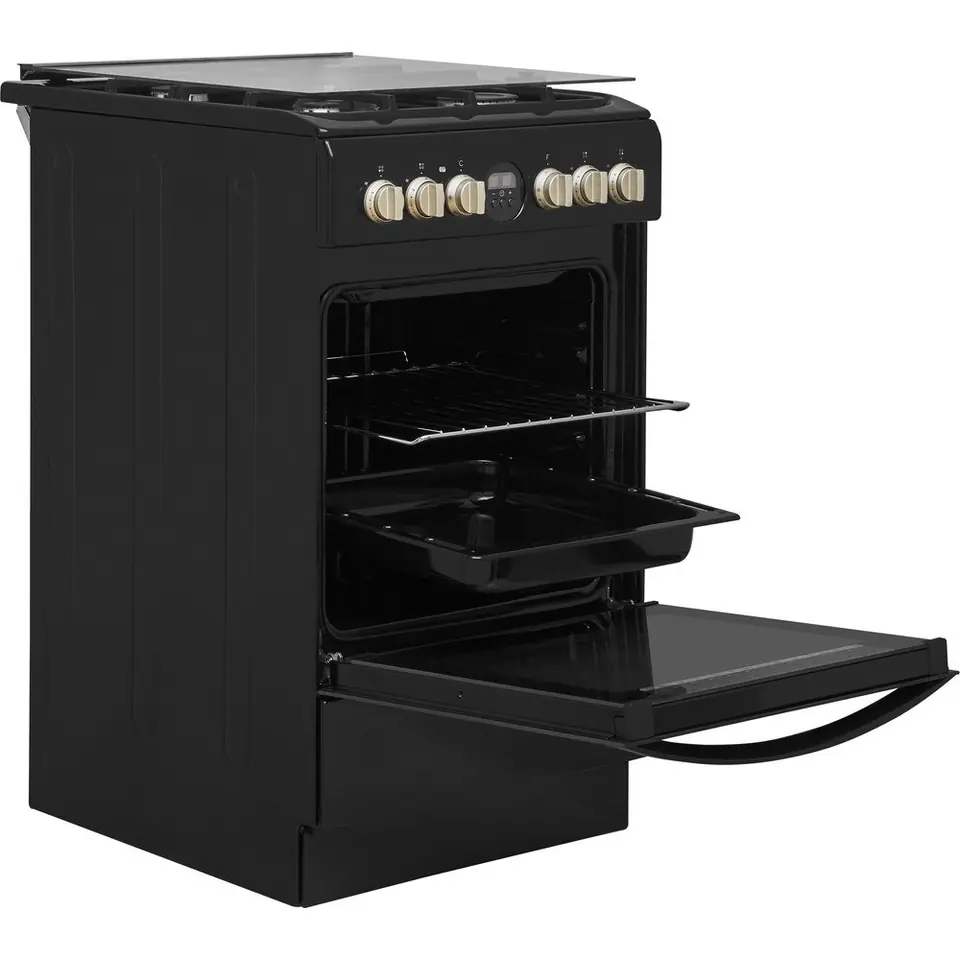 INDESIT Cooker IS5G8CHB PO Hob type Gas Oven type Electric Black Width 50 cm Grilling 57 L Depth 60 cm Wasserman.eu