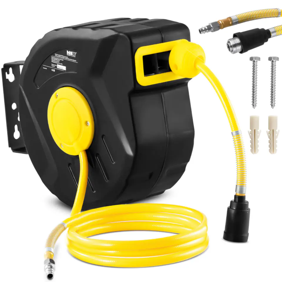 Hose pressure hose retractable on automatic drum 8 bar 10 m + 2 m ...