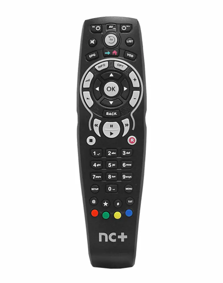 NC+ TV remote control - universal original | Wasserman.eu