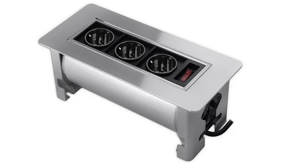 Rotating table top socket Spacetronik SPS-O33S V2 | Wasserman.eu