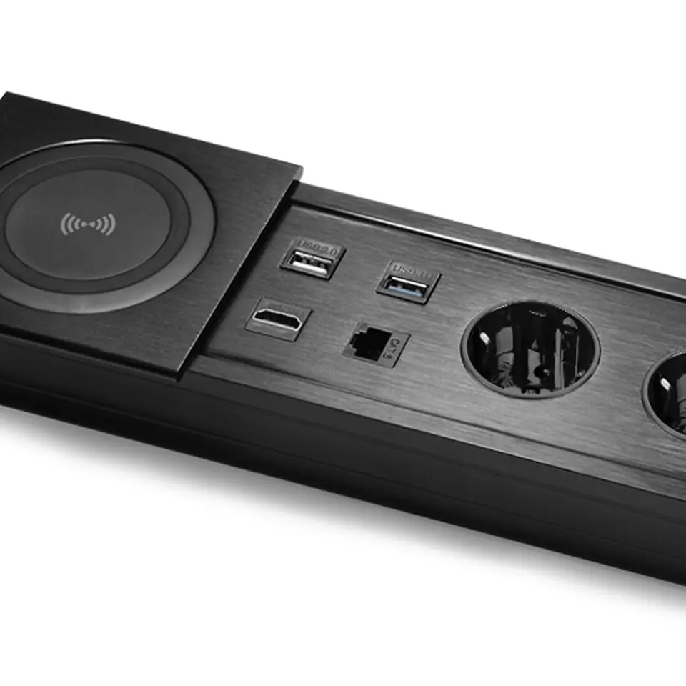 Sliding table top socket Spacetronik SPS-S27B V2 | Wasserman.eu