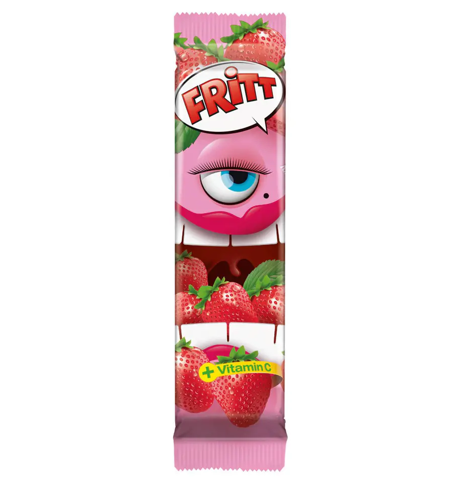 Fritt Strawberry Soluble Chewing Gum 70 g | Wasserman.eu