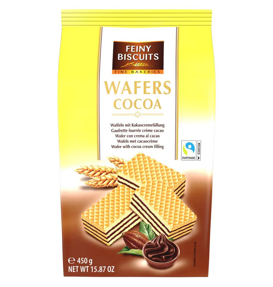 Feiny Biscuits Cocoa Wafers 450 g | Wasserman.eu