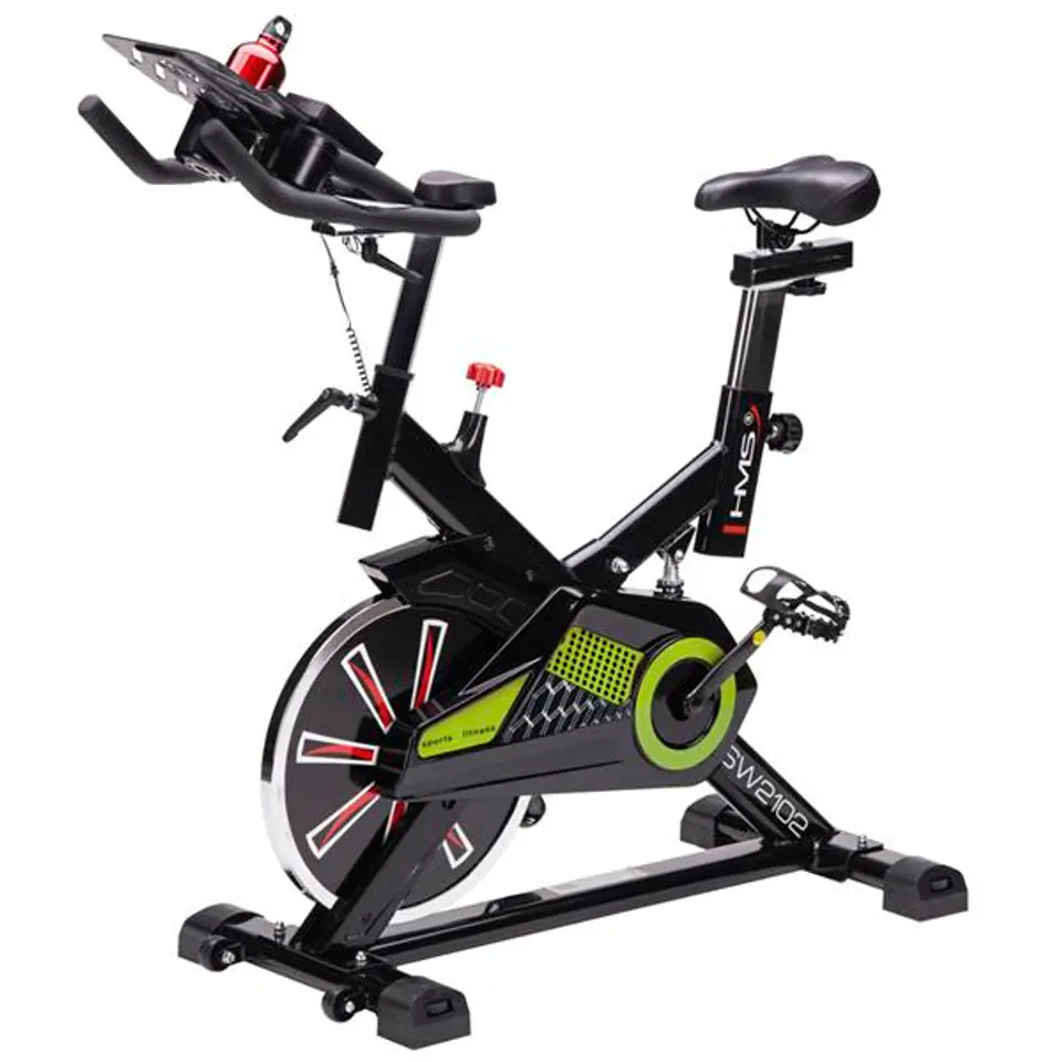 SW2102 LIME INDOOR SPINNING BIKE 15KG HMS | Wasserman.eu