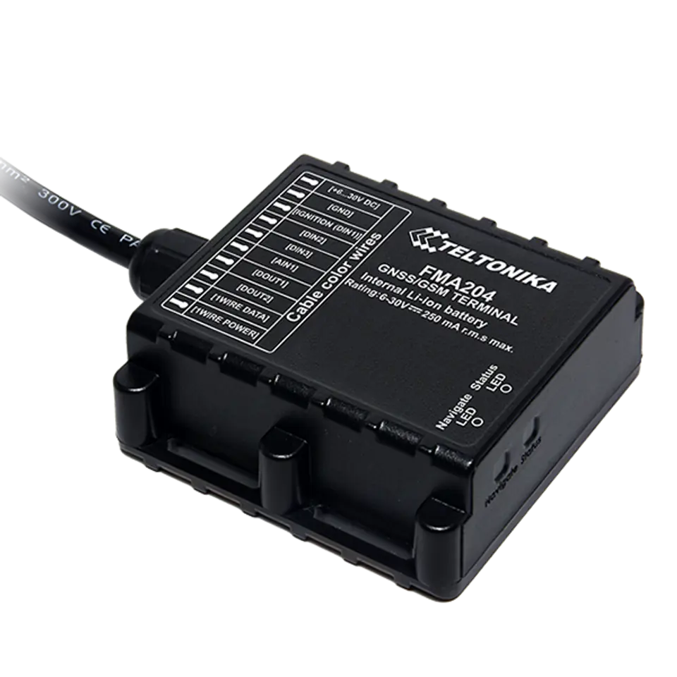 TELTONIKA FMB204 WATERPROOF GNSS/GSM/BLUETOOTH TRACKER WITH INTERNAL ...