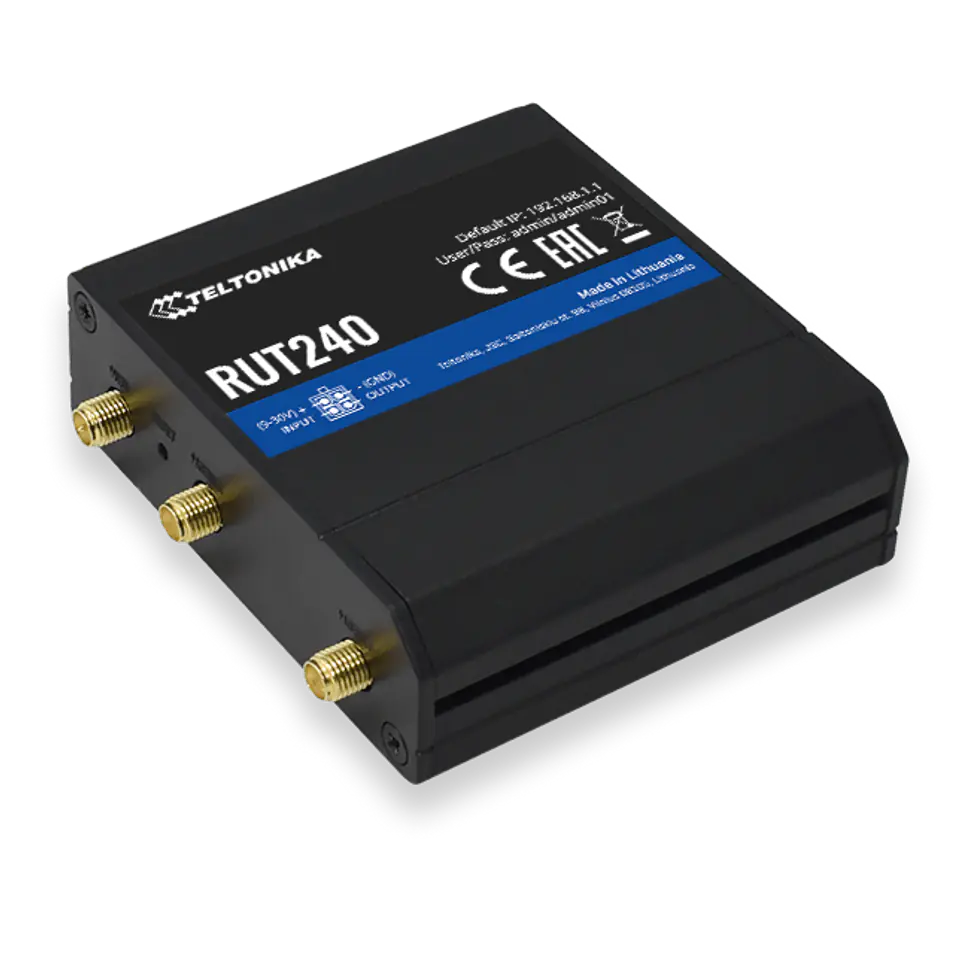 TELTONIKA RUT240 COMPACT INDUSTRIAL LTE ROUTER RUT2400DE000 | Wasserman.eu