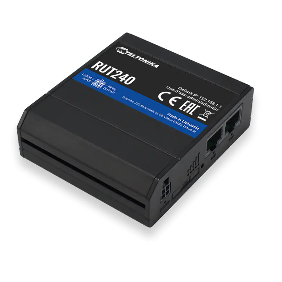 TELTONIKA RUT240 COMPACT INDUSTRIAL LTE ROUTER RUT2400DE000 | Wasserman.eu