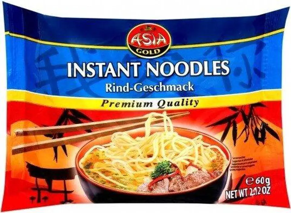 Asia Gold Instant Noodles Rind 60 g | Wasserman.eu