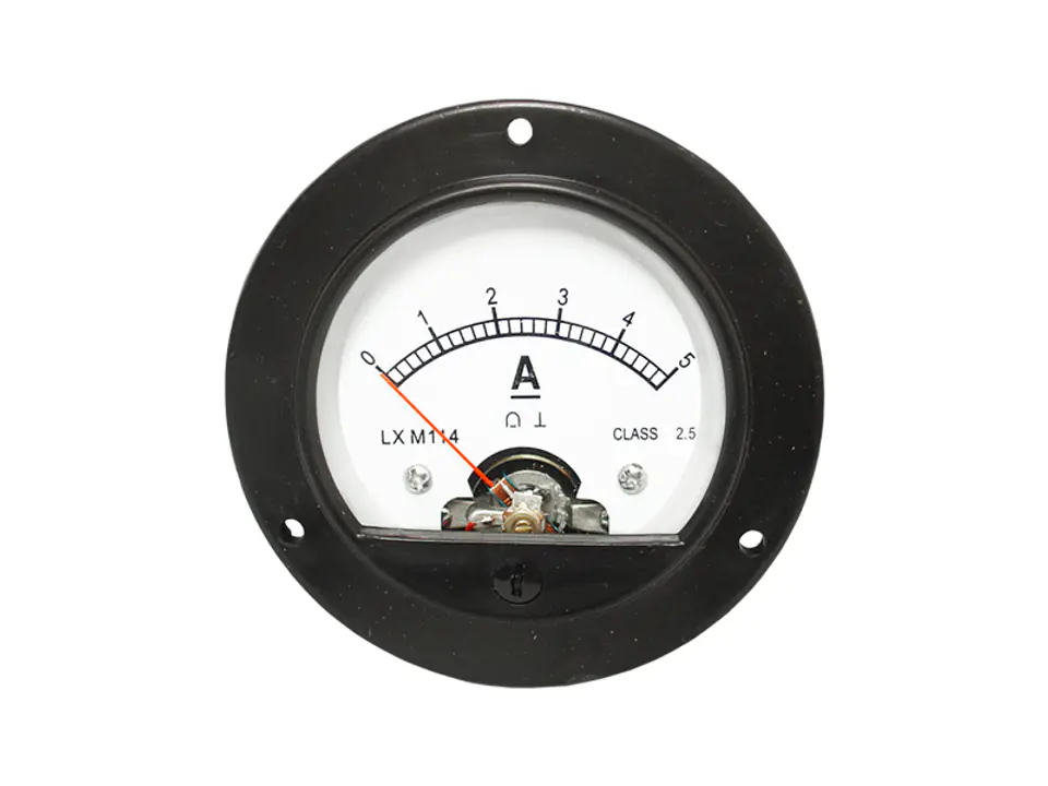 Analog meter round ammeter 5A, with shunt. (1LM) | Wasserman.eu