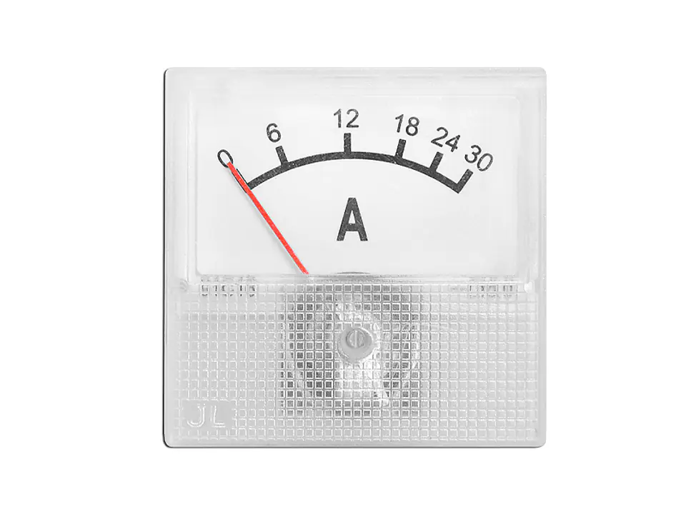 Analog meter, mini 30A square ammeter + shunt. (1LM) | Wasserman.eu