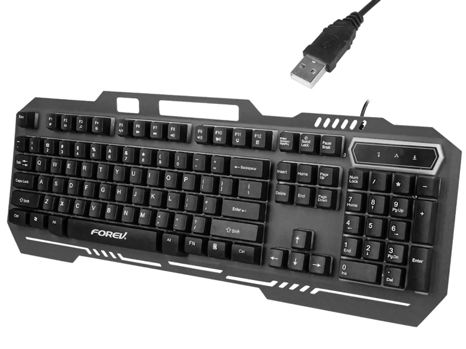 FOREV WIRED BACKLIT KEYBOARD BLACK GAMING FV-Q307 (1LM) | Wasserman.eu