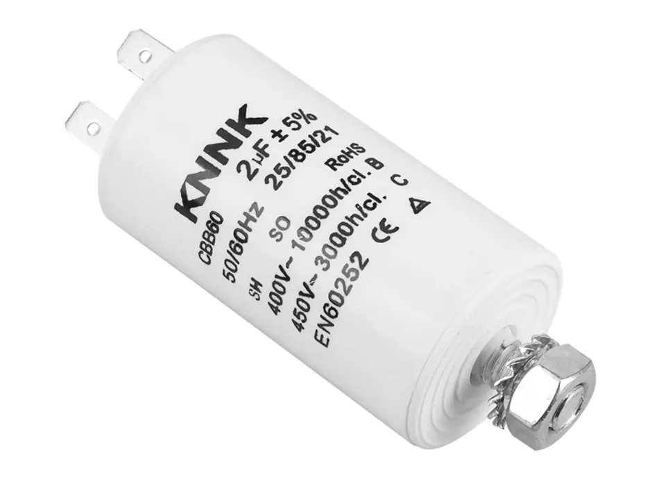 Motor capacitor 2 uF / 450 VAC. (1LM) | Wasserman.eu