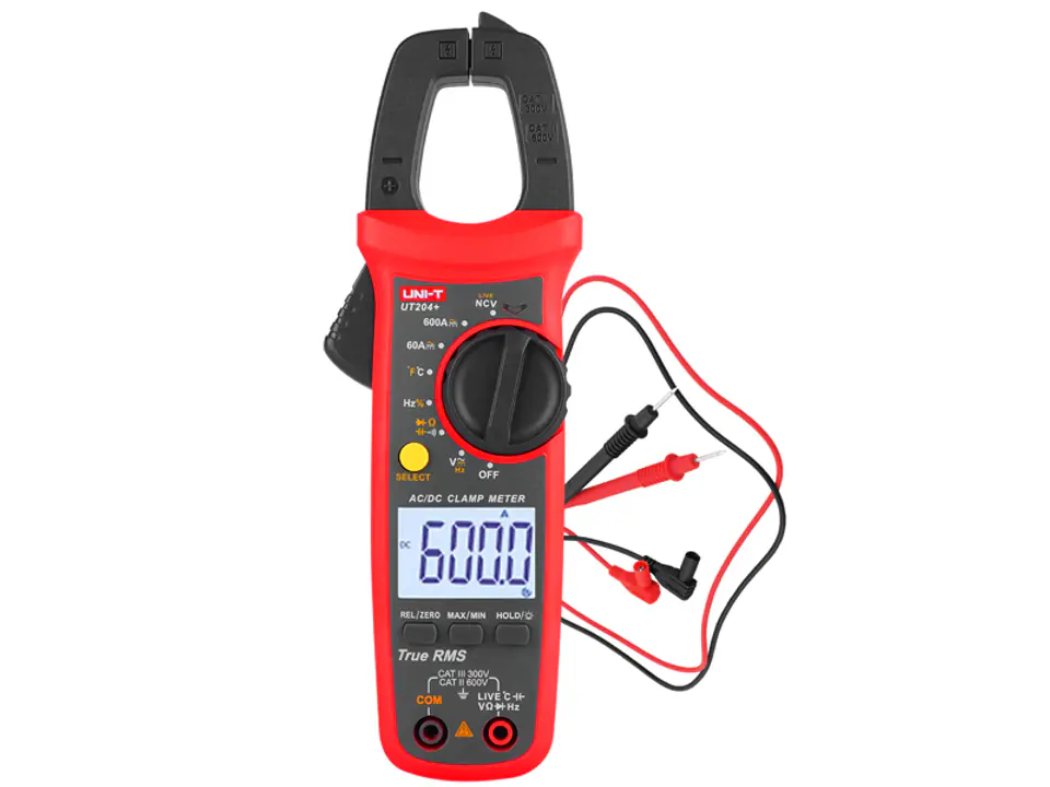 Clamp meter UNI-T UT204+. (1LM) | Wasserman.eu
