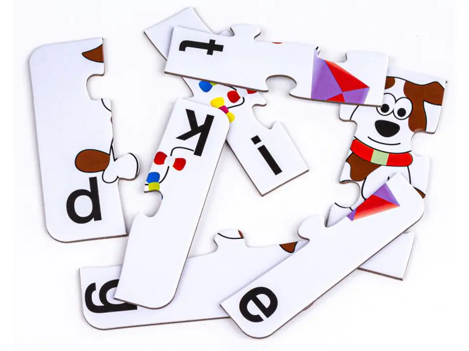 Educational pun, English jigsaw puzzle, flashcards, match letters, word ...
