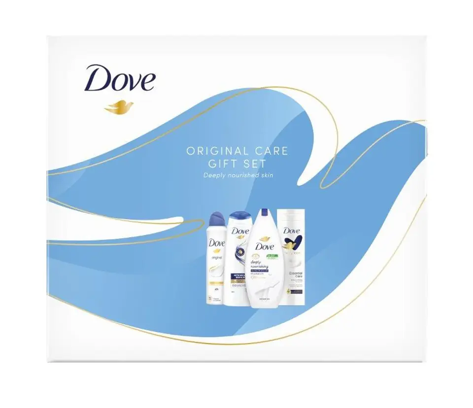 Dove Zestaw prezentowy Original Care deo spray 150ml+żel pod prysznic ...