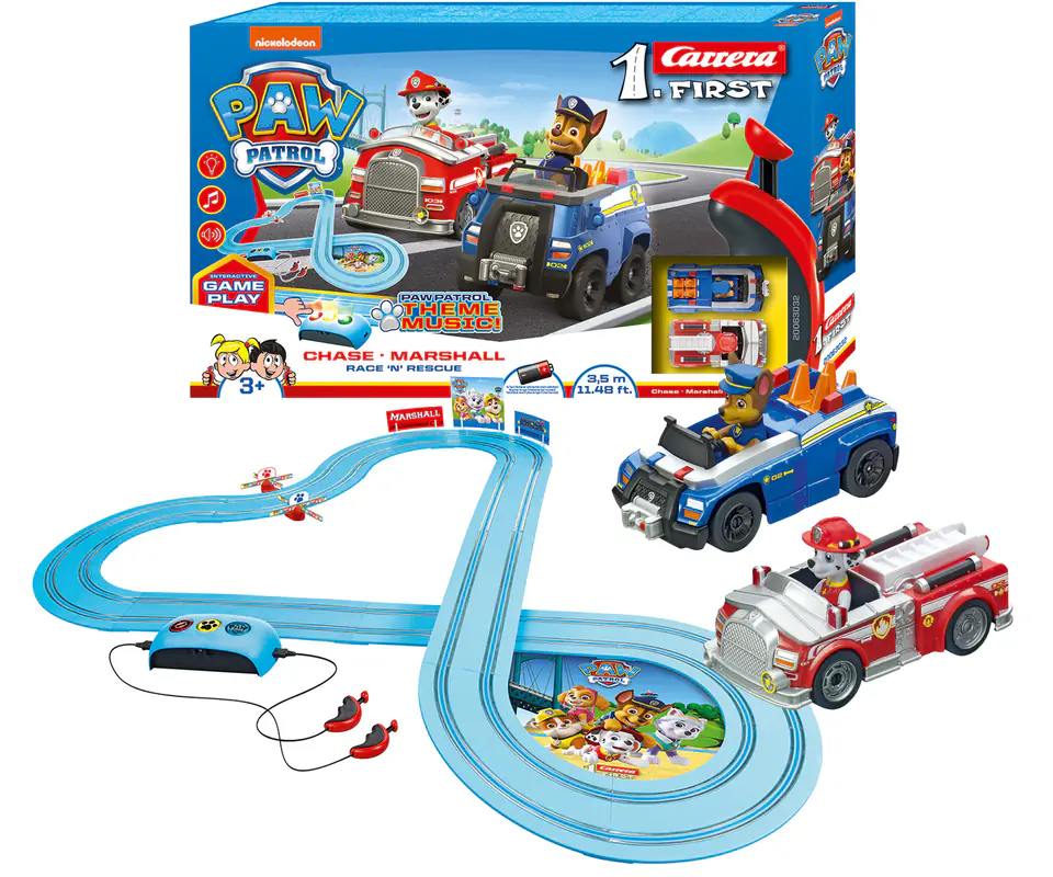 First Paw Patrol Chase & Marshall Race n Rescue 63032 Carrera Track ...