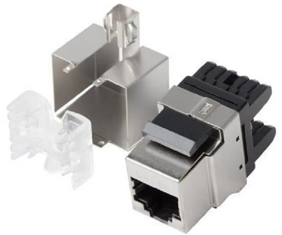 Keystone module RJ45 socket - LSA FTP cat.5e 180 degree for mounting ...