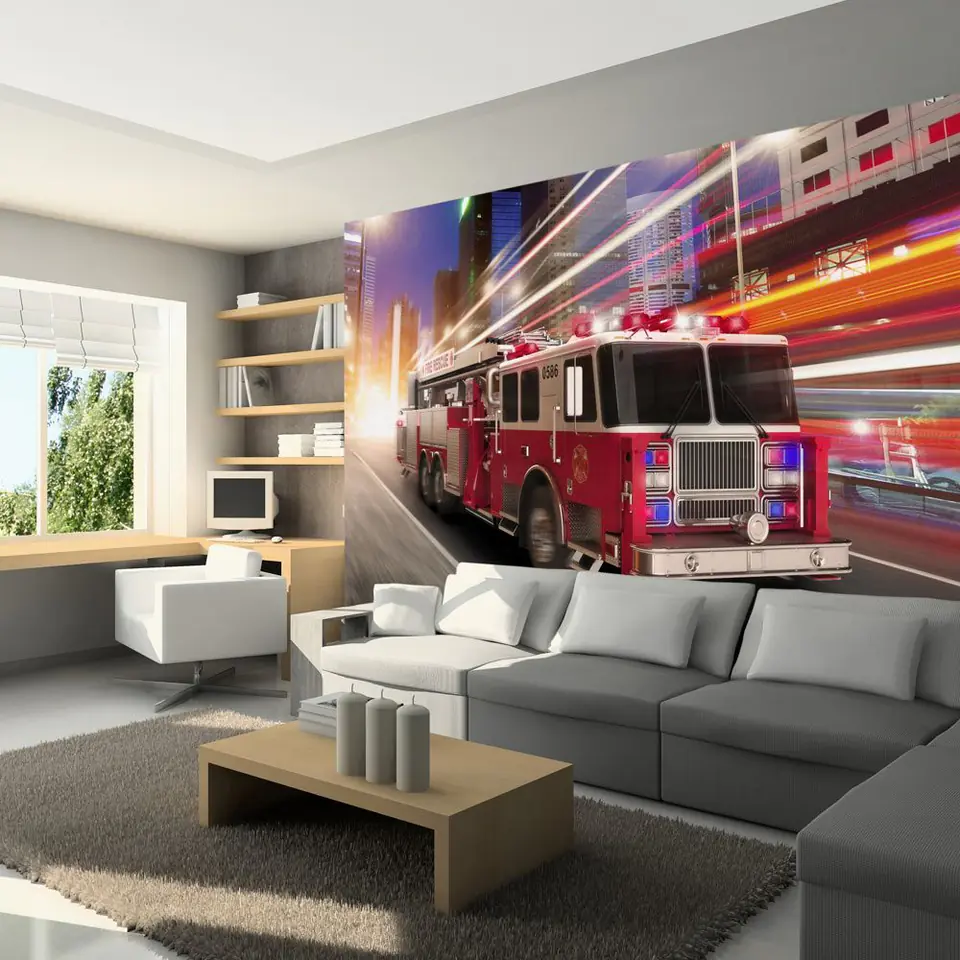 Wall mural - Fire truck size 150x105 | Wasserman.eu