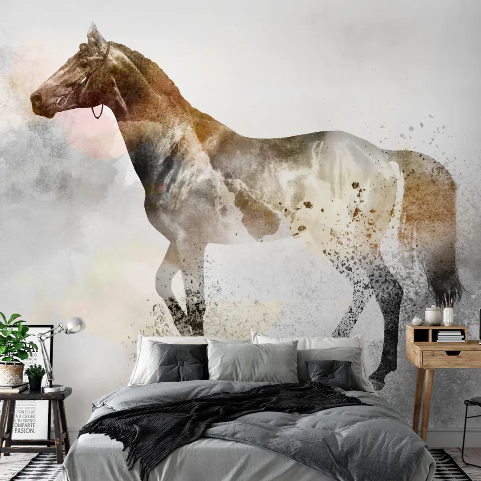 Wall mural - Fire steed size 200x140 | Wasserman.eu