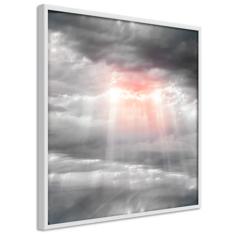 Poster - Sign from Heaven size 30x30, finish Frame white | Wasserman.eu