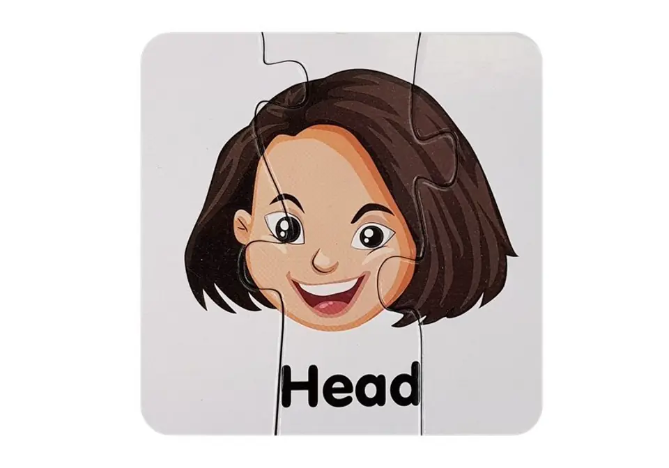 Educational Puzzle Body Parts Jigsaw Puzzle 10 connections English ...