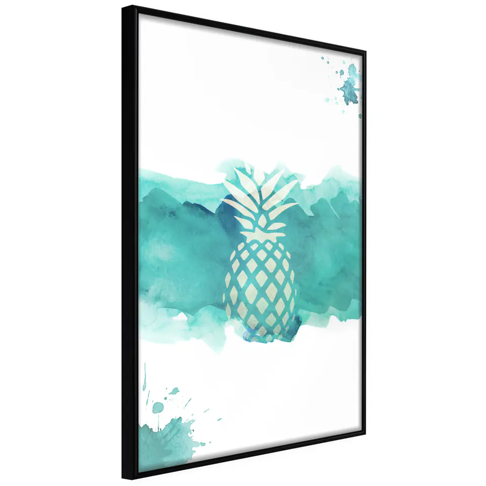 Poster - Pastel pineapple size 30x45, finish Frame black | Wasserman.eu