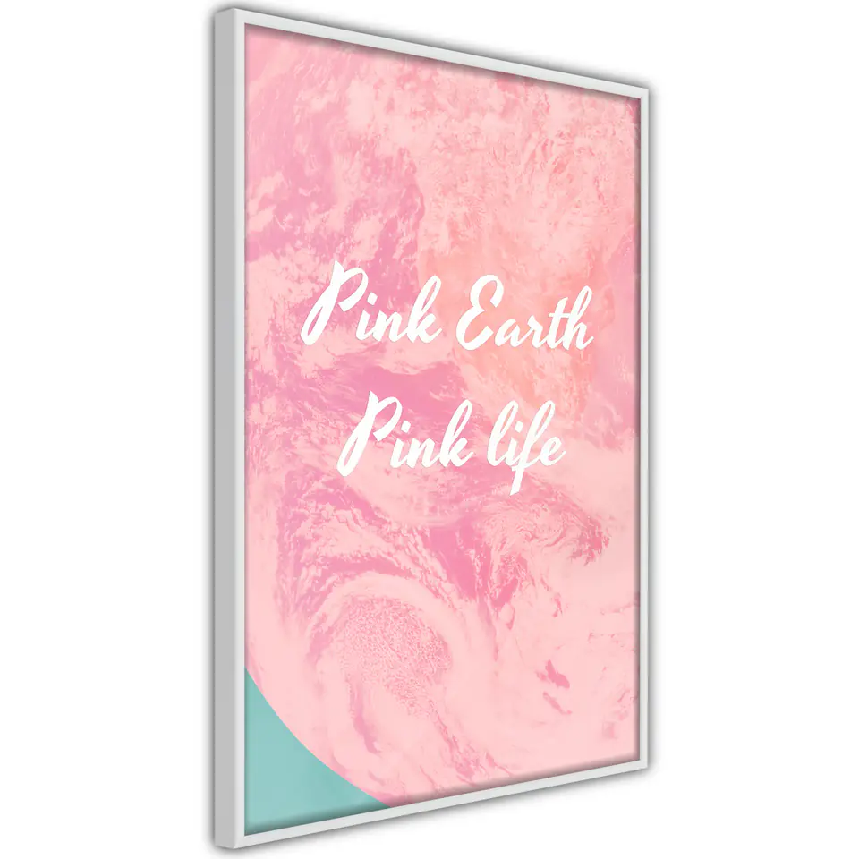 Poster - Pink Life size 30x45, finish Frame white | Wasserman.eu