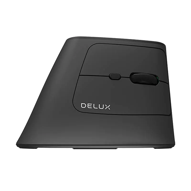 Delux MV6 DB BT+2.4G Wireless Vertical Mouse Black | Wasserman.eu