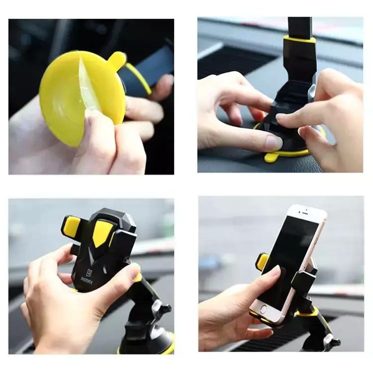 Remax Transformer RM-C26 telescopic car dashboard holder black and ...