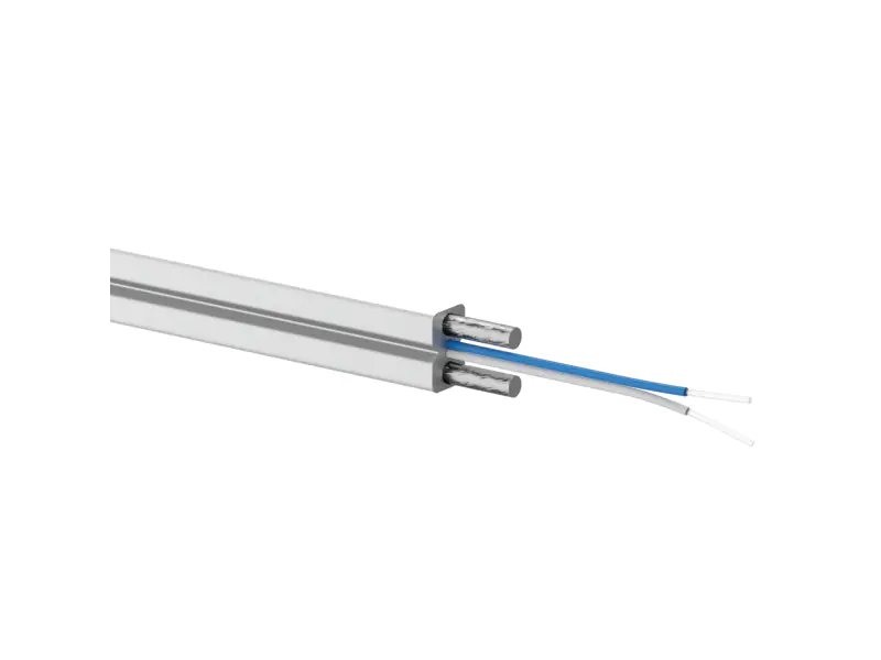 Fiber Optic Cable OS2 FTTH Flat SM 2J 9/125 LSOH White, FRP ...