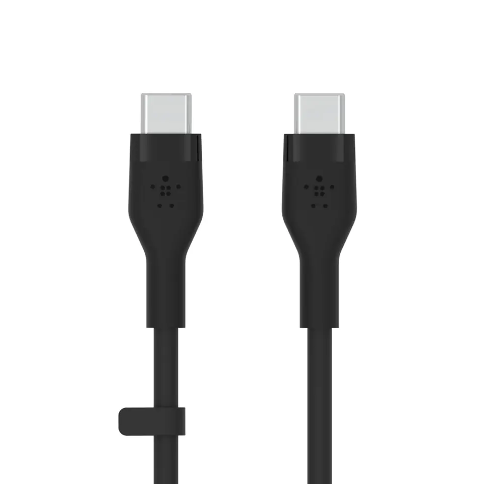 Kabel BoostCharge USB-C do USB-C 2.0 silikonowy 1m, czarny | Wasserman.eu