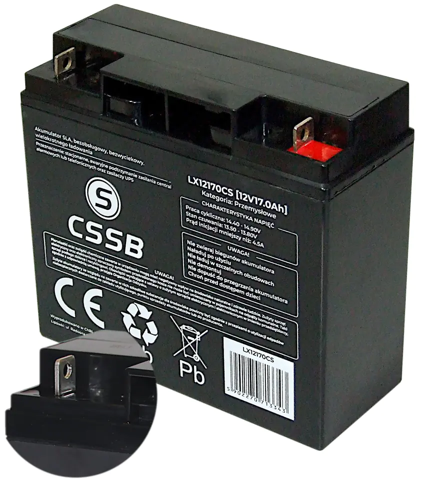 Akumulator żelowy AGM 12V 17Ah UPS ROWER KOSIARKA | Wasserman.eu