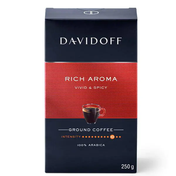Davidoff Rich Aroma Ground Coffee 250 g | Wasserman.eu