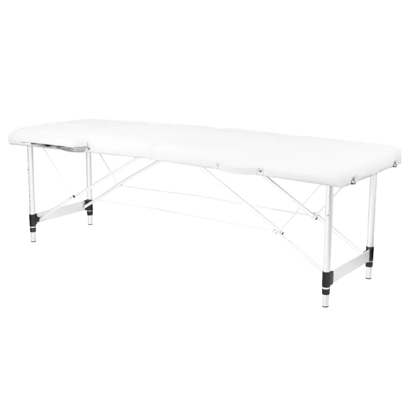 Folding Massage Table Aluminum Comfort Activ Fizjo 2 Segment White Wassermaneu