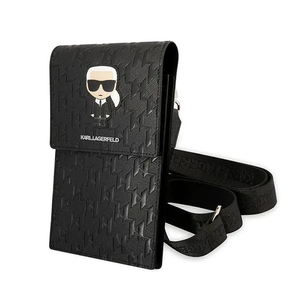Karl Lagerfeld KLWBSAMIPK bag black/black Ikonik Karl Monogram Patch ...