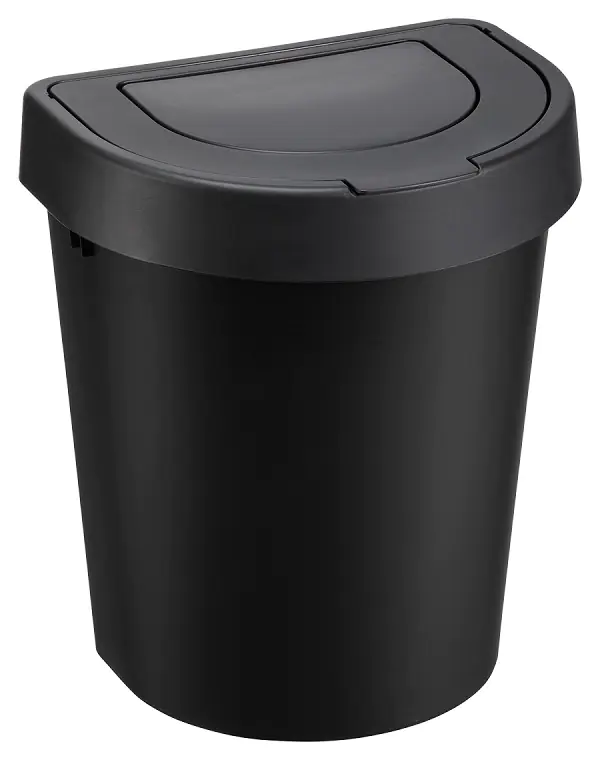 WASTE CONTAINER SEATTLE SWING BIN 10L. BLACK | Wasserman.eu