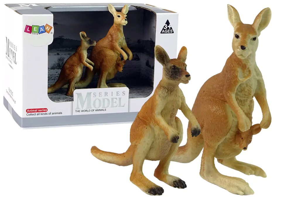 Set of 2 Kangaroos Kangaroo Animals of the World Figures | Wasserman.eu
