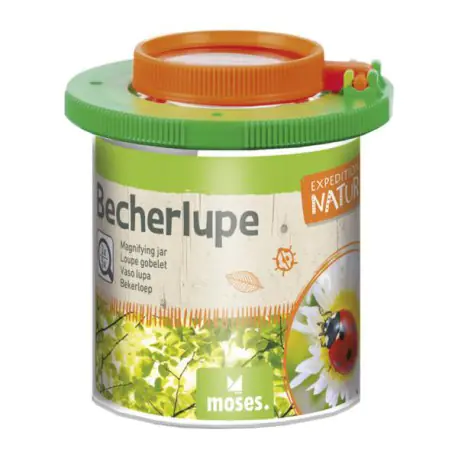 Insect observation container with double magnifying glass | Wasserman.eu