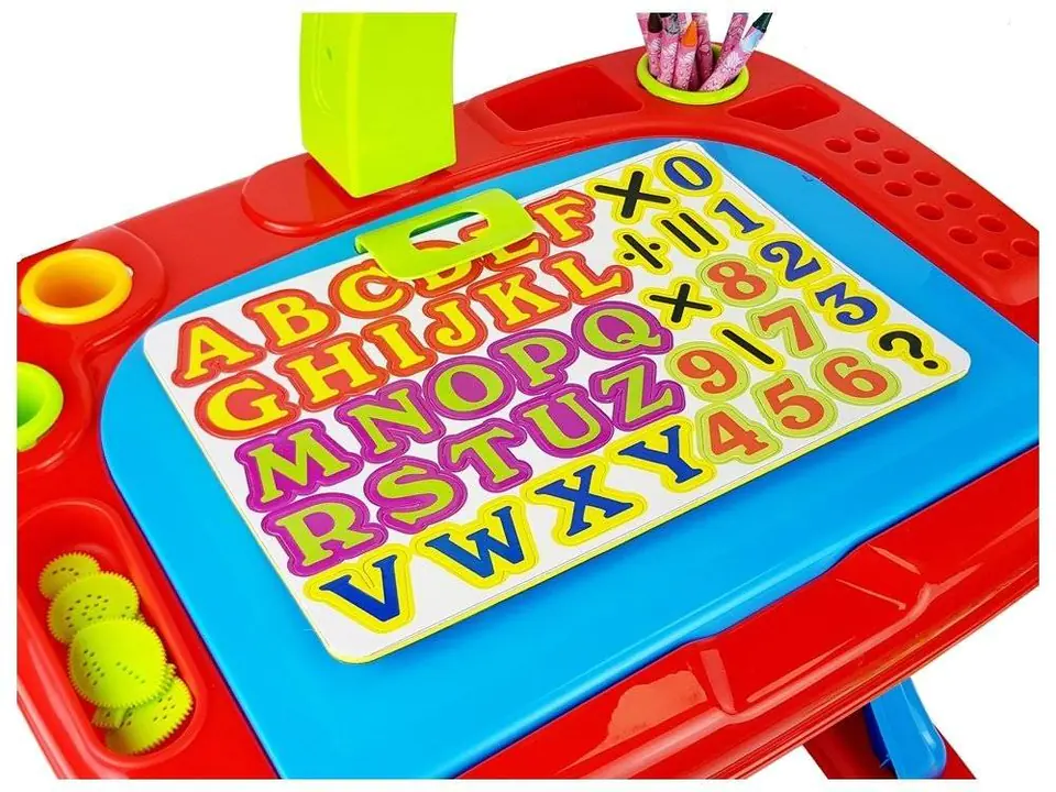 Educational Table with Projector High Chair Crayons Magnets Letters and ...