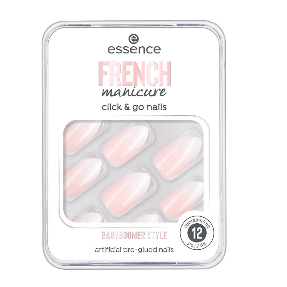 Essence French Manicure Click Go Nails Artificial Nails 02 Babyboomer ...