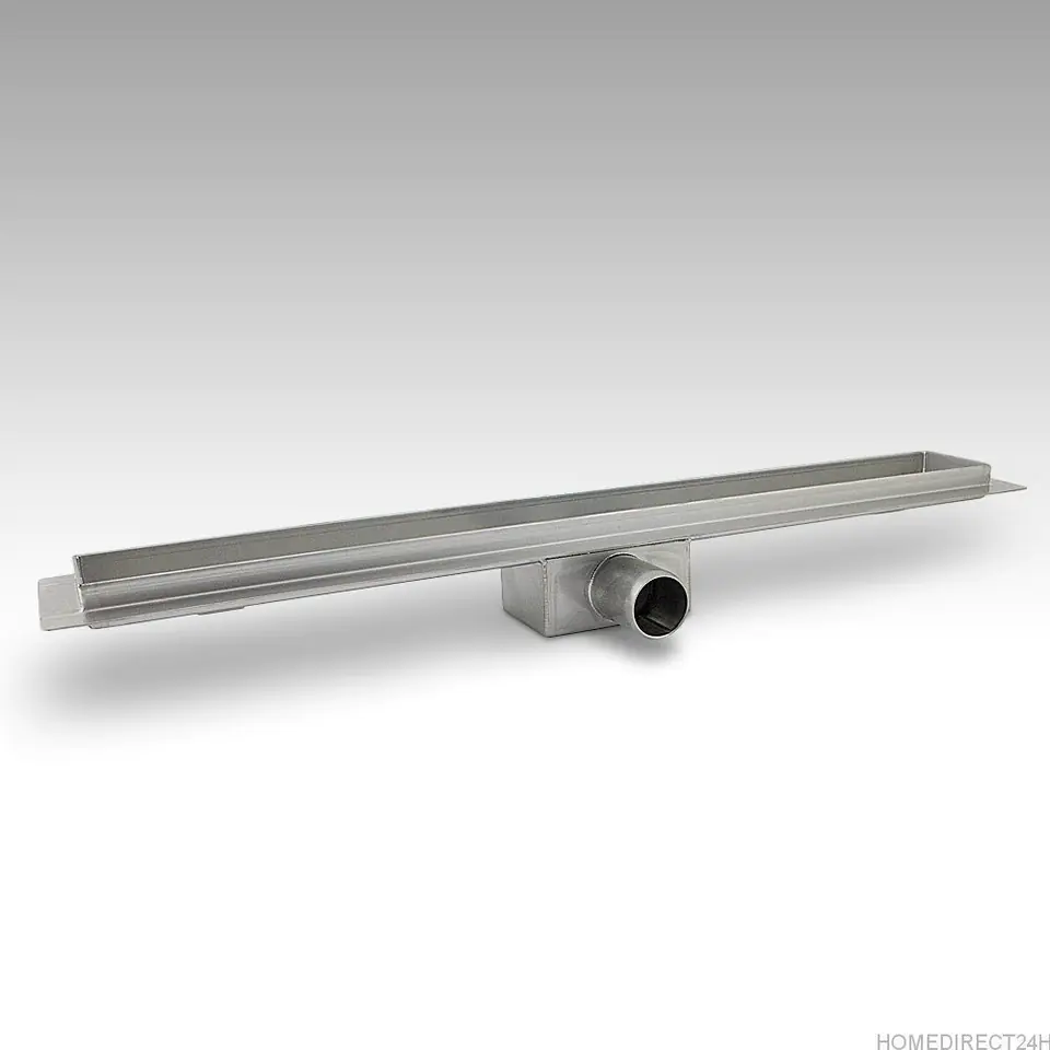 Efficient linear floor drain 100cm Befliesbar with siphon 35l/min ...