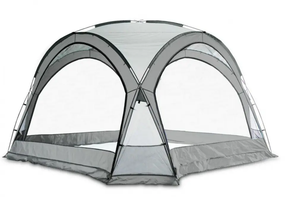 Gray Garden Pavilion Lockable Mosquito Net Tent 3,5x3,5m | Wasserman.eu