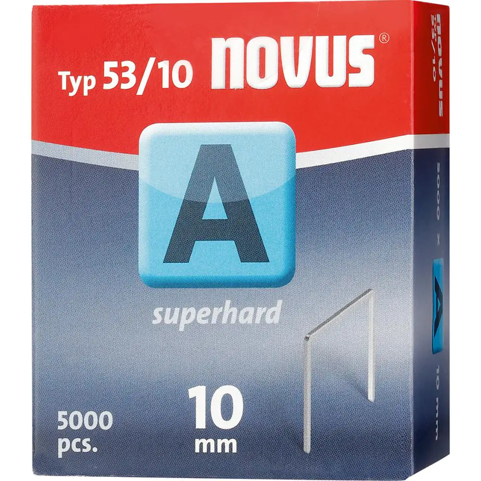 Staples of thin wire A type 53/10 mm 5000 pcs. Novus | Wasserman.eu