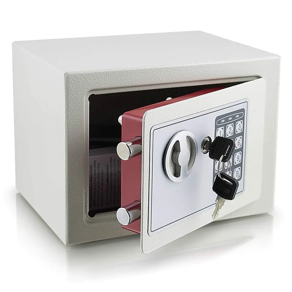 ELECTRONIC SAFE MINI OFFICE LIGHT GREY | Wasserman.eu