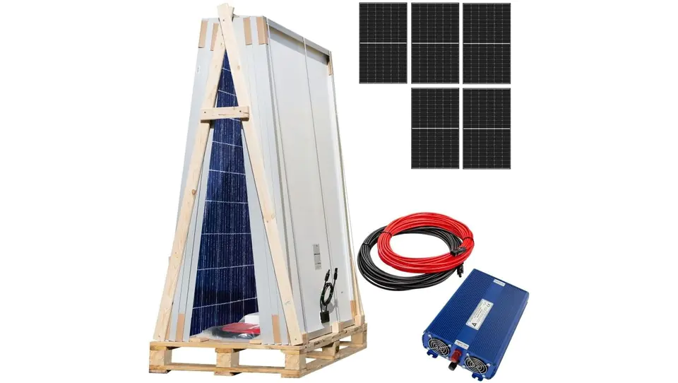 2050W solar boiler water heating kit: ECO Solar Boost+5x Solar panel+2x ...